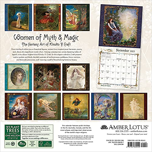 Women of Myth & Magic 2023 Fantasy Art Wall Calendar