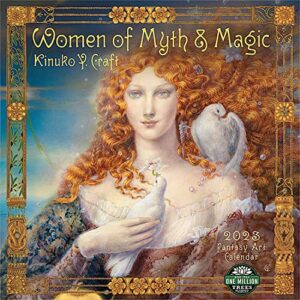 women of myth & magic 2023 fantasy art wall calendar