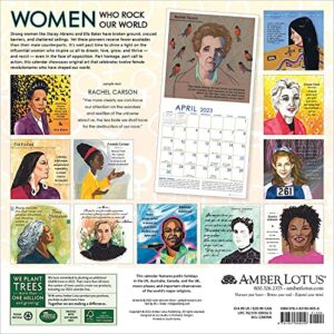 Women Who Rock Our World 2023 Wall Calendar | 12" x 24" Open | Amber Lotus Publishing