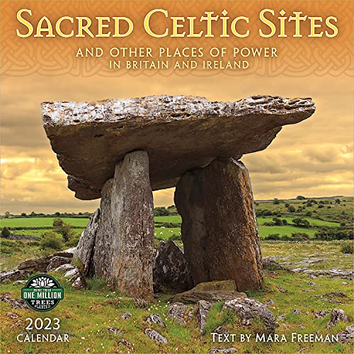 Sacred Celtic Sites 2023 Wall Calendar: And Other Places of Power in Britain and Ireland | 12" x 24" Open | Amber Lotus Publishing