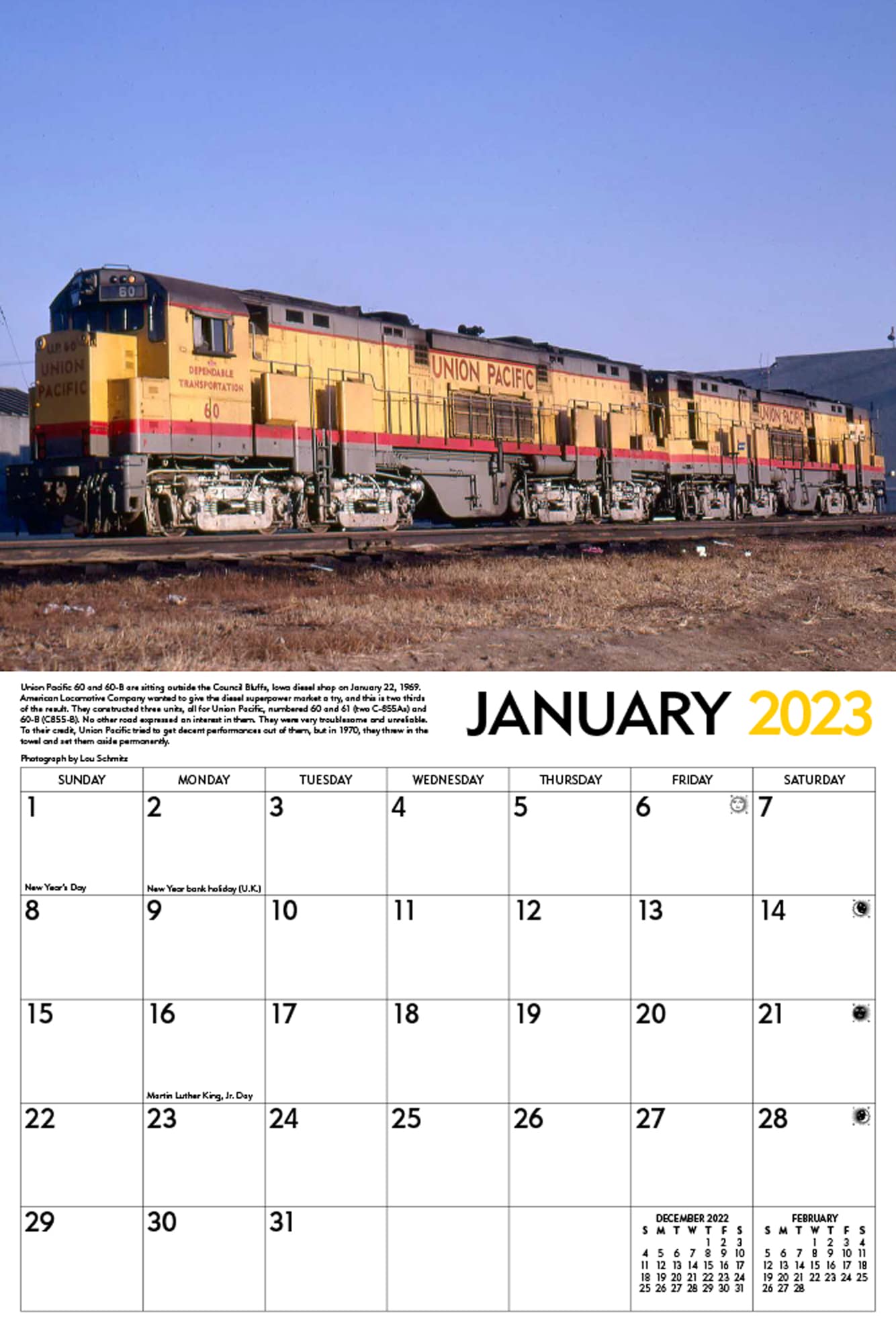 Union Pacific 2023 Calendar