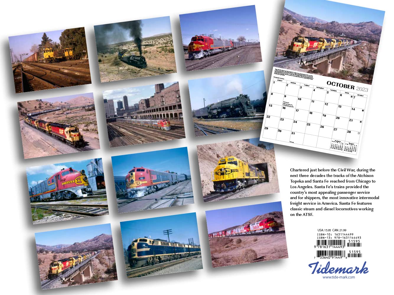 Santa Fe Railway 2023 Calendar