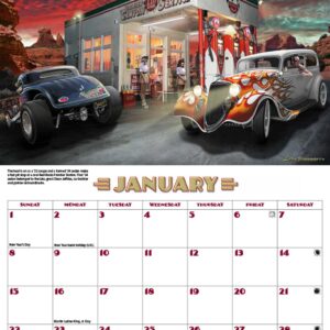 Hot Rods 2023 Calendar