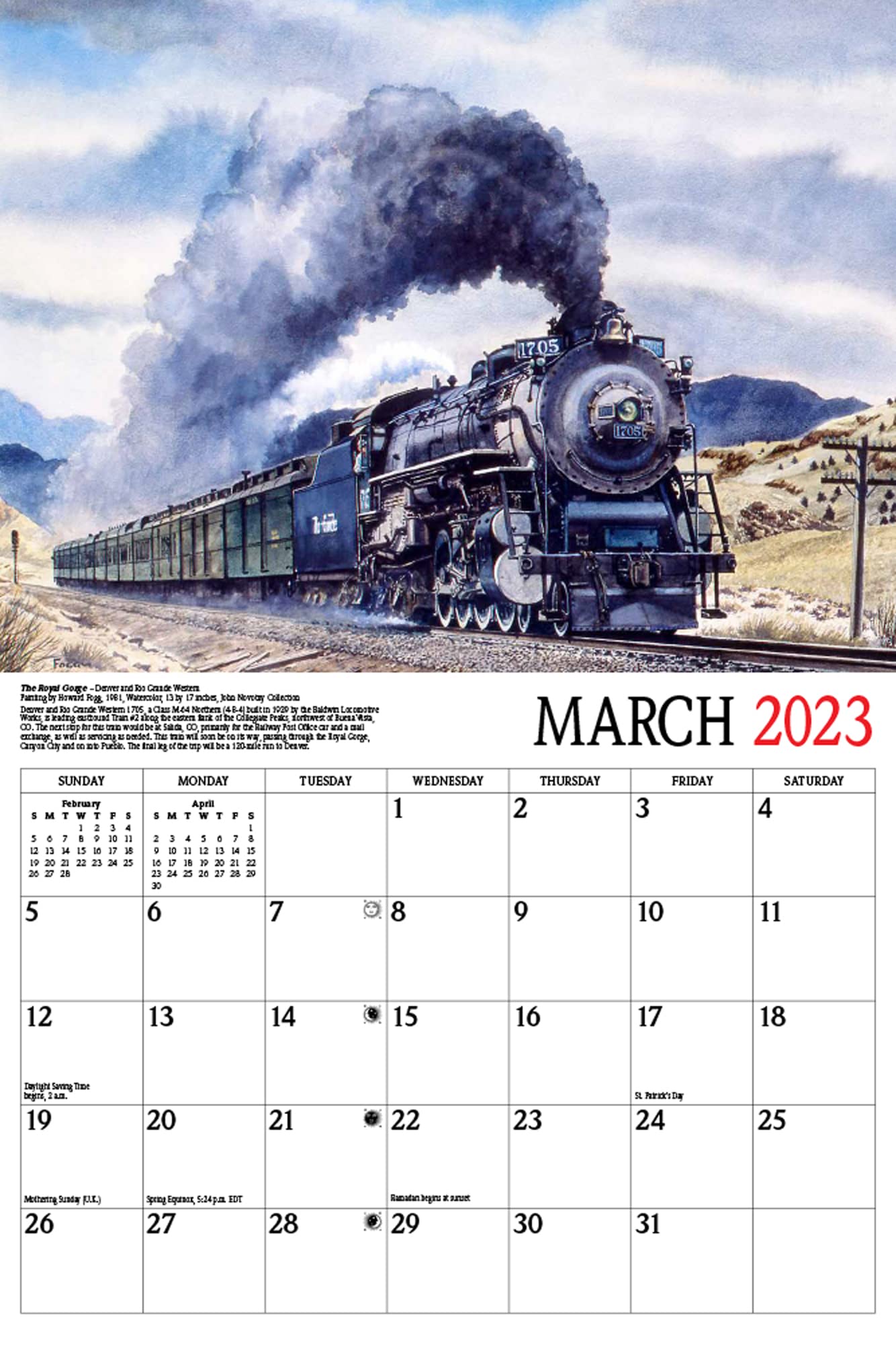 Howard Fogg’s Trains 2023 Calendar