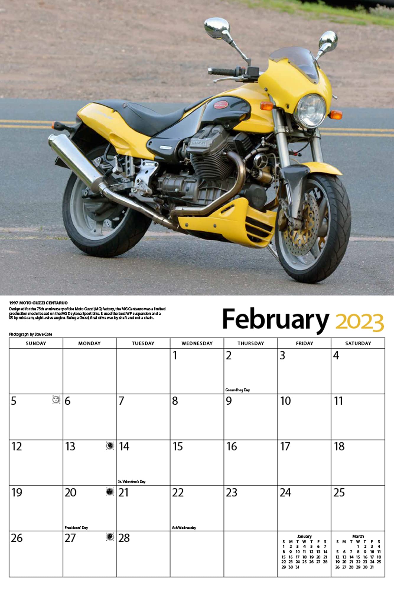 Classic Motorcycles 2023 Calendar