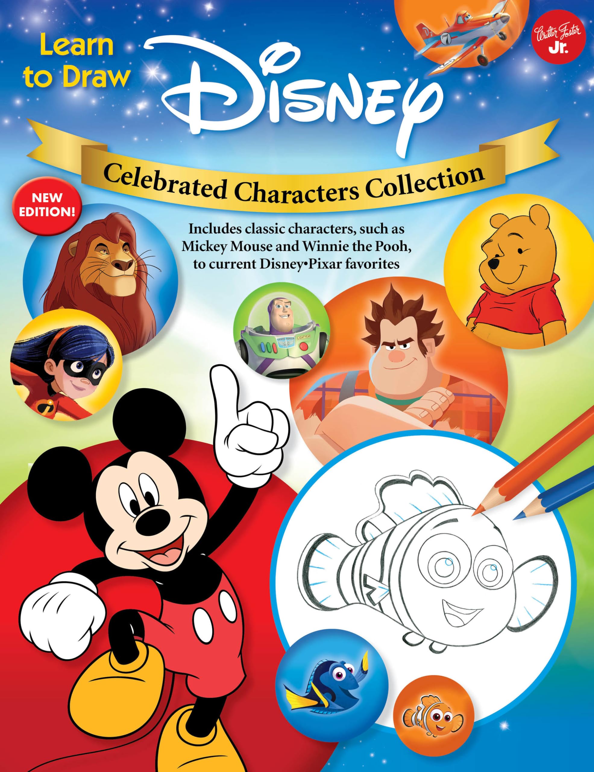 Learn to Draw Disney Celebrated Characters Collection: New edition! Includes classic characters, such as Mickey Mouse and Winnie the Pooh, to current Disney/Pixar favorites (Licensed Learn to Draw)