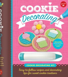 cookie decorating: easy-to-follow recipes and decorating tips for sweet cookie creations - includes frosting pen and cookie cutter! (kids craft kit series)