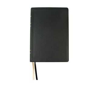 legacy standard bible, large print wide margin - paste-down black faux leather (lsb)