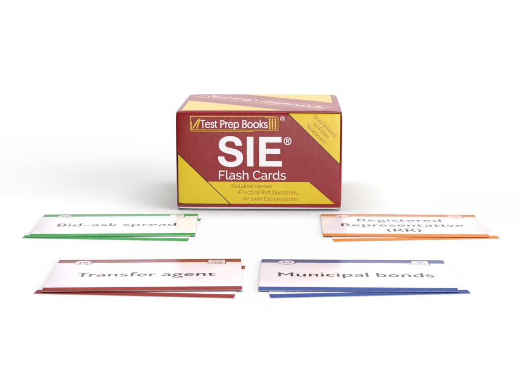 SIE Exam Prep Study Cards: SIE Test Prep 2025-2026 with Practice Questions for the Securities Industry Essentials Exam [Full Color Cards]