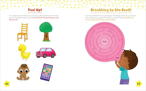 Human Body Preschool Activity Book: Hands-On Learning with Mazes, Coloring, and More!