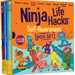 Ninja Life Hacks Self Awareness 8 Book Box Set (Books 41-48: Frustrated Ninja, Nervous Ninja, Jealous Ninja, Growth Mindset Ninja, Forgetful Ninja, ... Emotionally Intelligent Ninja, Memory Ninja)