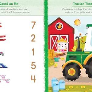 Preschool Activity Book Trucks, Cars, and Airplanes: 80 Games to Learn Letters, Numbers, Colors, and Shapes (School Skills Activity Books)