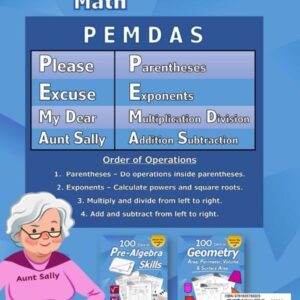 Pre-Algebra: Order of Operations (PEMDAS): Pre-Algebra Practice Problems with Step-by-Step Answers, Middle School Math Workbook - 9th grade - Ages ... – Easy Learning Worksheets - With Answer Key