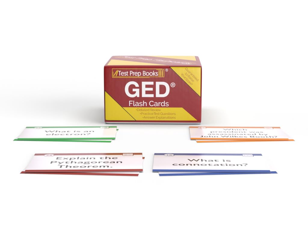 GED Study Cards 2025-2026: GED Test Prep and Practice Questions for All Subjects [2nd Edition]