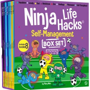 Ninja Life Hacks Self Management 8 Book Box Set (Books 33-40: Impulsive, Lonely, Sad, Ambitious, Zen, Feelings, Motivated, Self Disciplined)