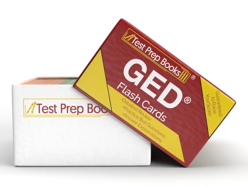 GED Study Cards 2025-2026: GED Test Prep and Practice Questions for All Subjects [2nd Edition]