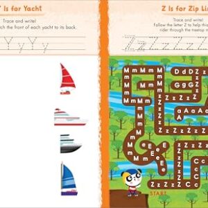 Preschool Activity Book Trucks, Cars, and Airplanes: 80 Games to Learn Letters, Numbers, Colors, and Shapes (School Skills Activity Books)