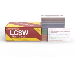 lcsw study cards 2025-2026: aswb clinical exam prep for the licensed clinical social work exam [full color cards]