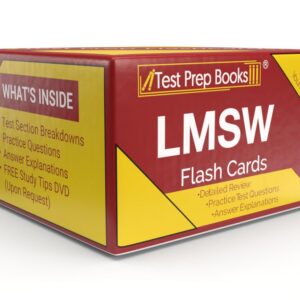 LMSW Exam Prep 2025-2026 Study Cards: ASWB Masters Social Work Review with Practice Test Questions [Full Color Cards]