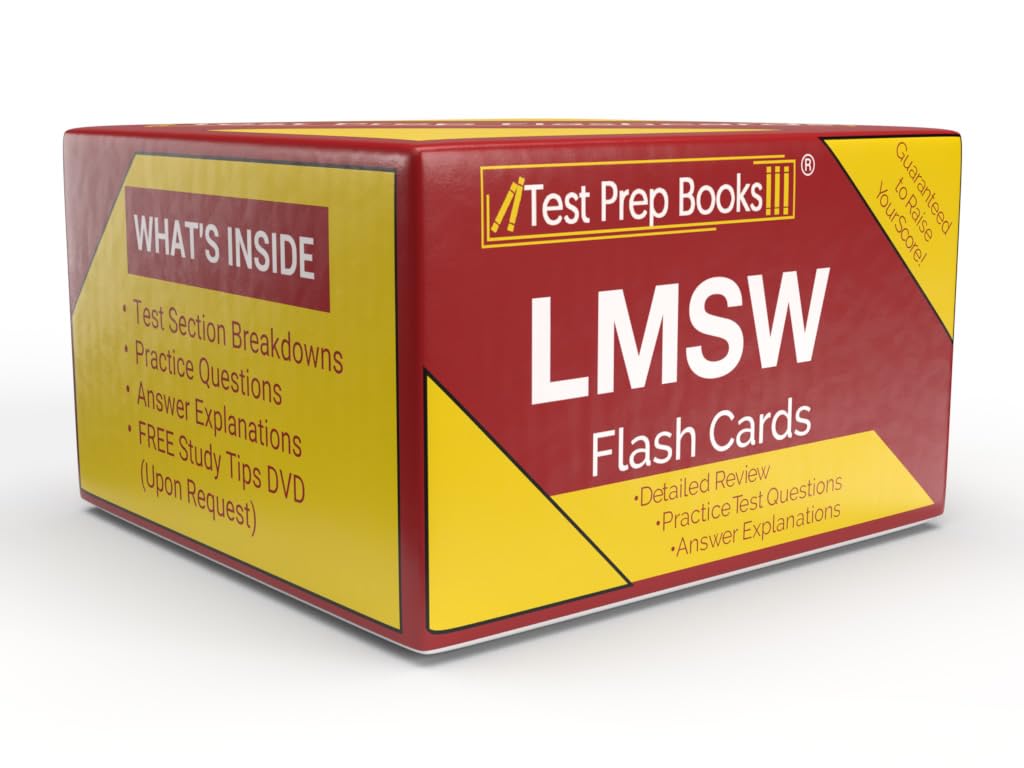 LMSW Exam Prep 2025-2026 Study Cards: ASWB Masters Social Work Review with Practice Test Questions [Full Color Cards]