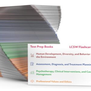 LCSW Study Cards 2025-2026: ASWB Clinical Exam Prep for The Licensed Clinical Social Work Exam [Full Color Cards]