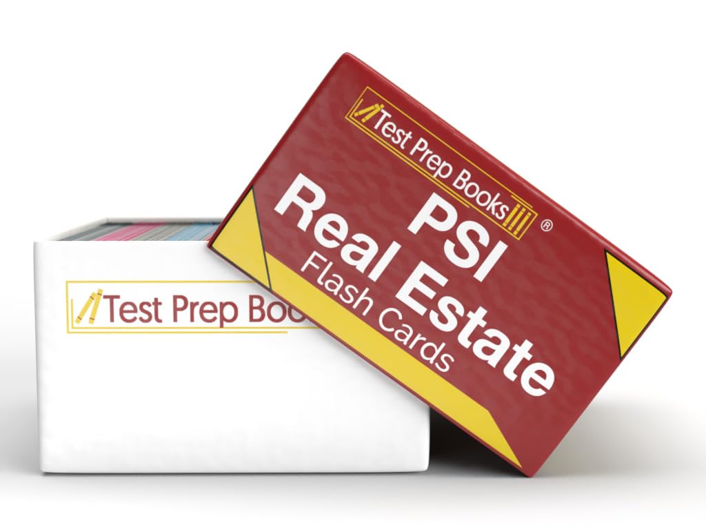 PSI Real Estate Exam Prep Study Cards: PSI Real Estate Review with Practice Test Questions for The National License [Full Color Cards]