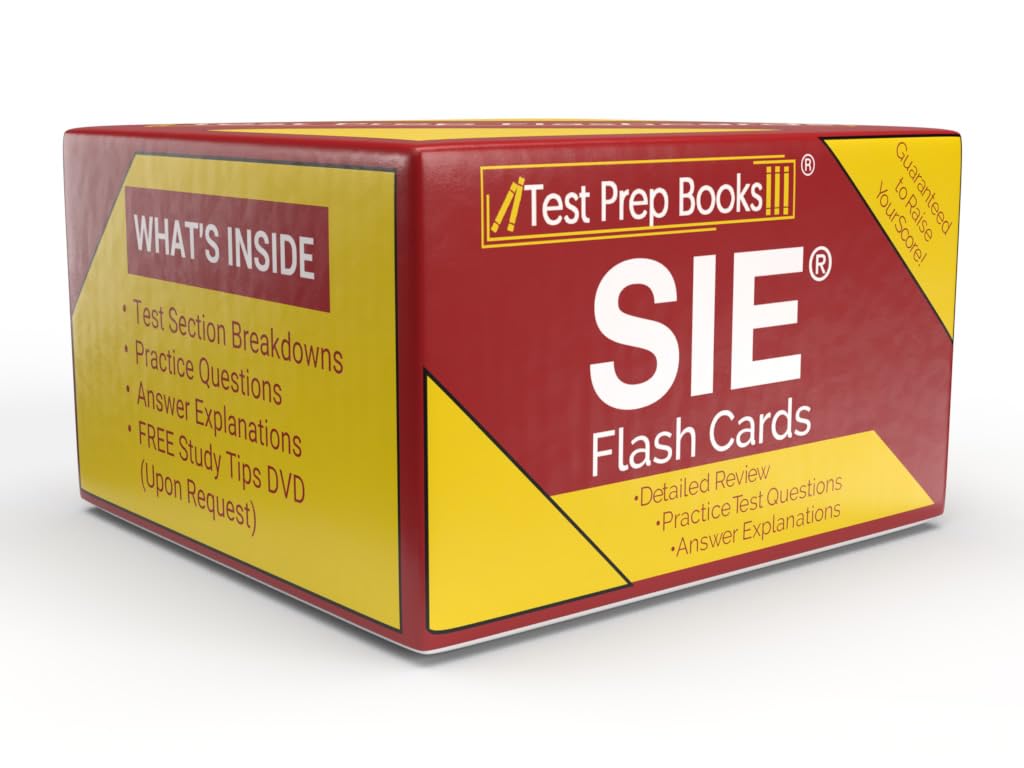 SIE Exam Prep Study Cards: SIE Test Prep 2025-2026 with Practice Questions for the Securities Industry Essentials Exam [Full Color Cards]