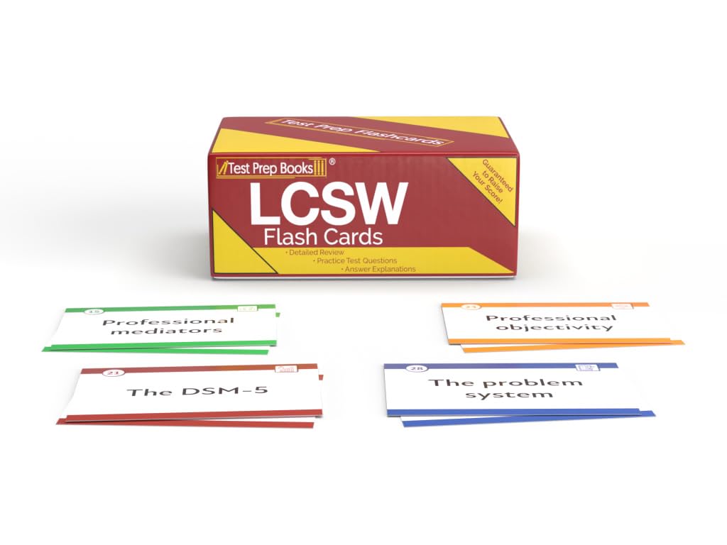 LCSW Study Cards 2025-2026: ASWB Clinical Exam Prep for The Licensed Clinical Social Work Exam [Full Color Cards]