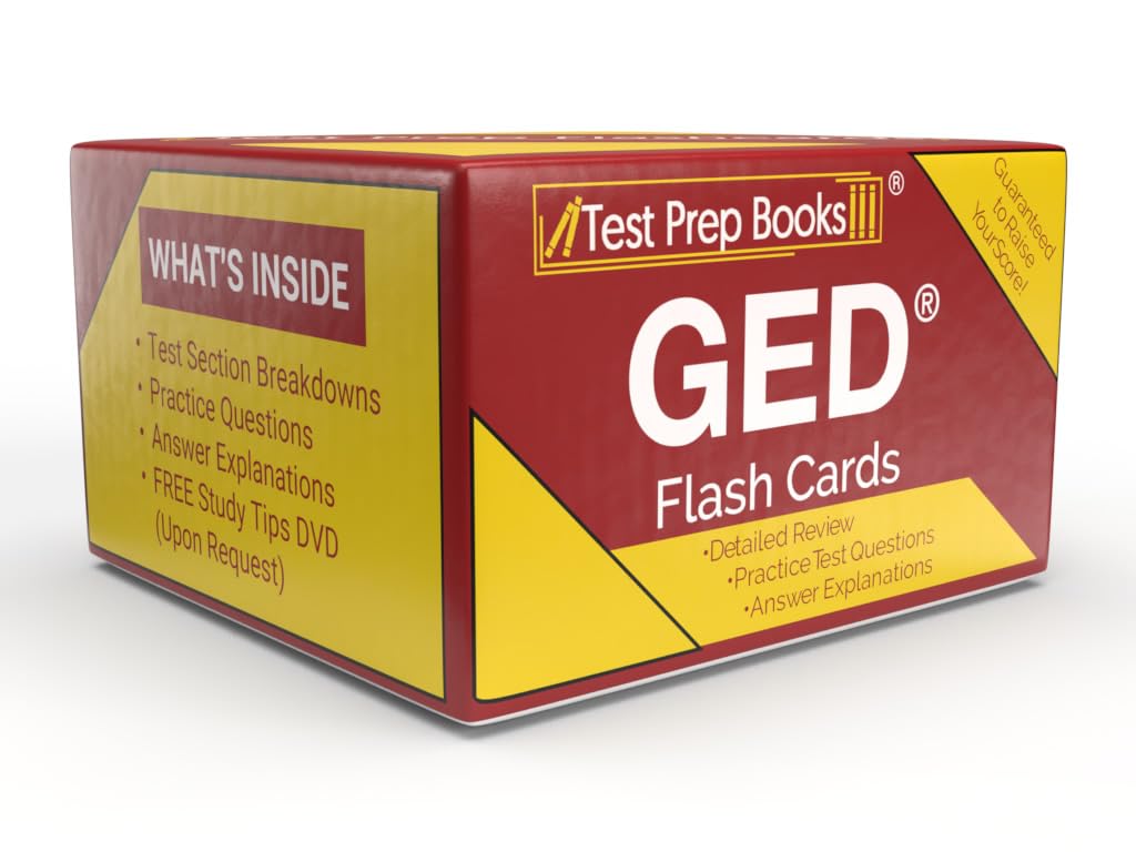 GED Study Cards 2025-2026: GED Test Prep and Practice Questions for All Subjects [2nd Edition]