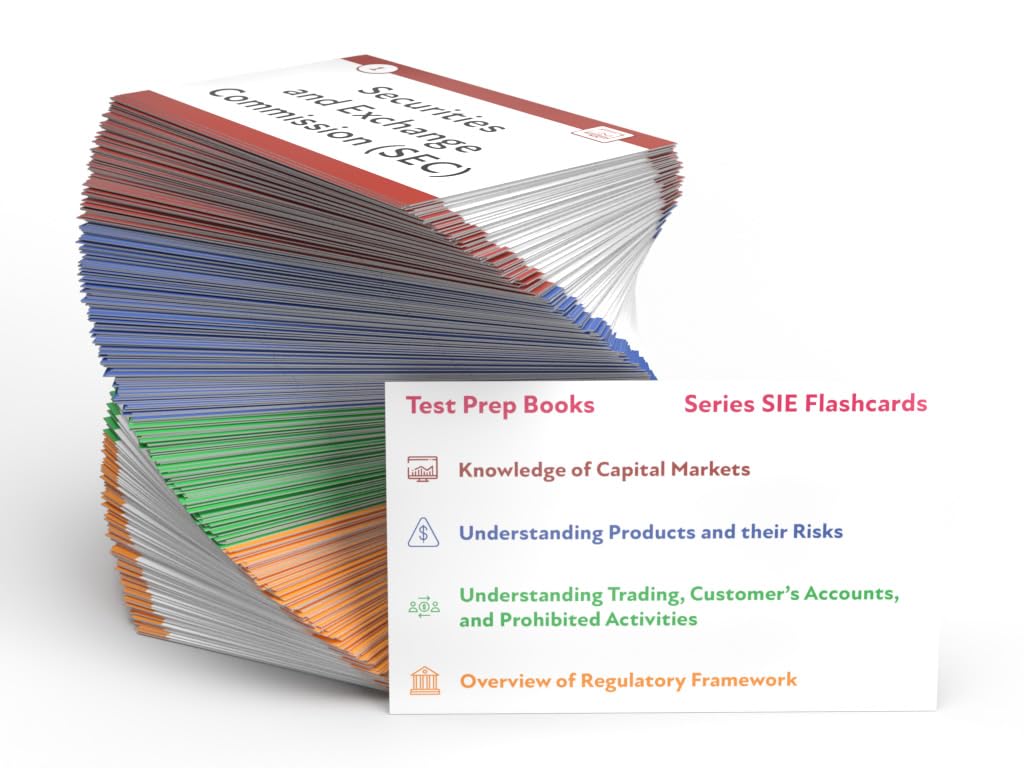 SIE Exam Prep Study Cards: SIE Test Prep 2025-2026 with Practice Questions for the Securities Industry Essentials Exam [Full Color Cards]