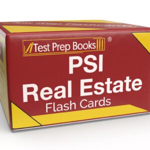 PSI Real Estate Exam Prep Study Cards: PSI Real Estate Review with Practice Test Questions for The National License [Full Color Cards]