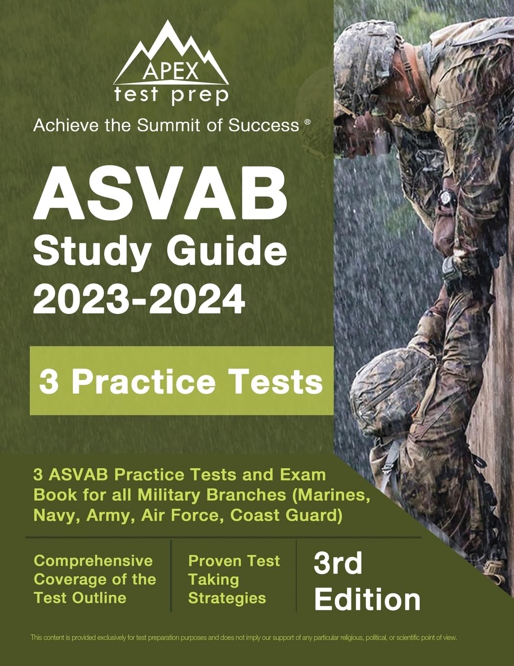 ASVAB Study Guide 2023-2024: 3 ASVAB Practice Tests and Exam Prep Book ...