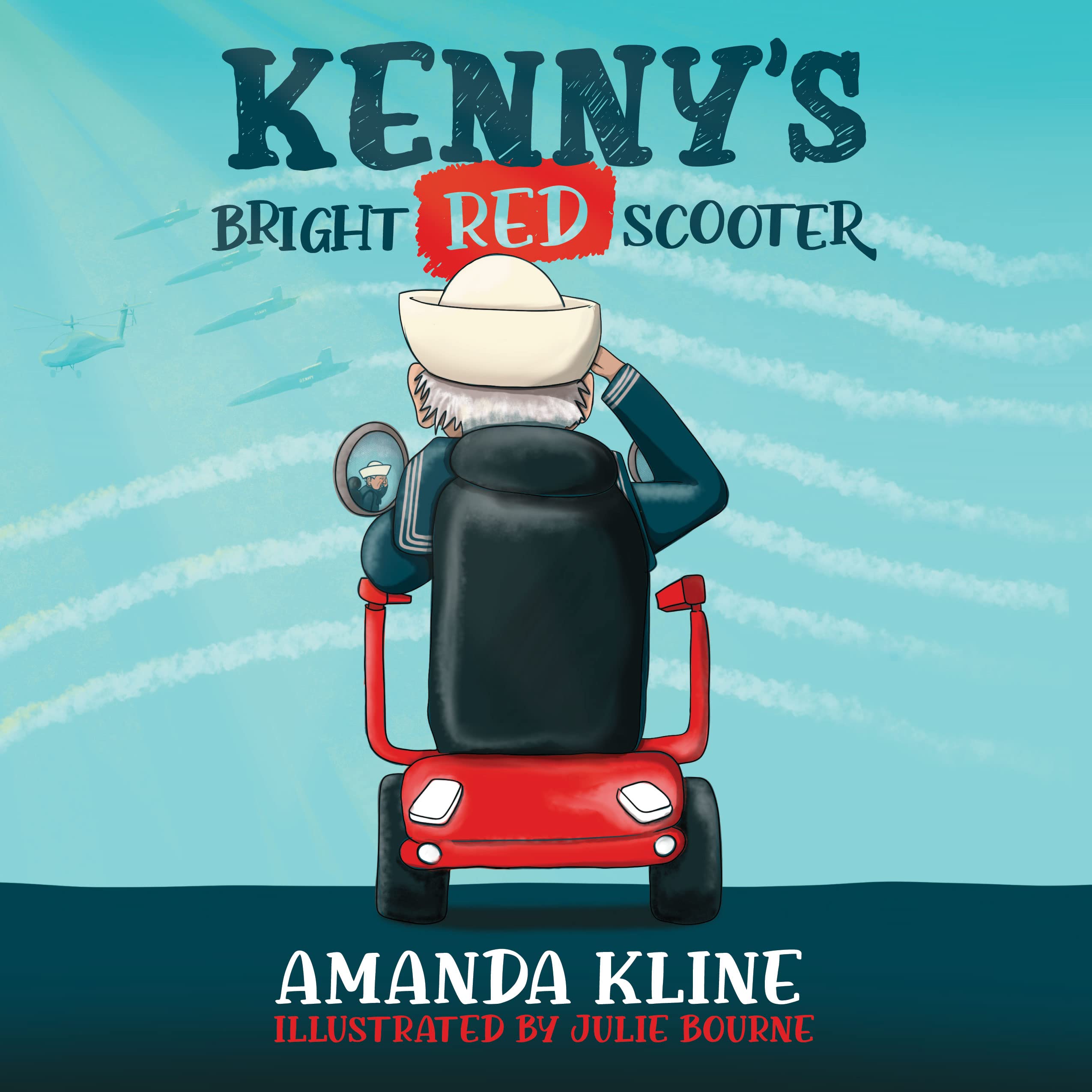 Kenny’s Bright Red Scooter