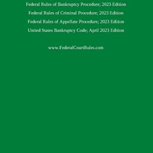 Federal Rules of Civil Procedure; 2023 Edition: With Statutory Supplement