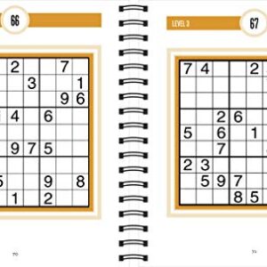 Brain Games - Large Print Sudoku (Orange)