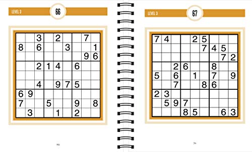 Brain Games - Large Print Sudoku (Orange)