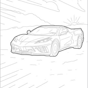 Coloring Book for Kids: Cool Cars & Trucks