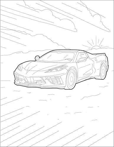 Coloring Book for Kids: Cool Cars & Trucks