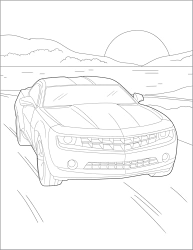 Coloring Book for Kids: Cool Cars & Trucks