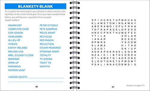 Brain Games - Word Search Large Print (Blue)