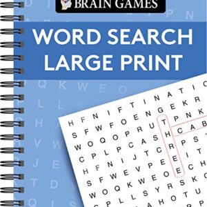 Brain Games - Word Search Large Print (Blue)