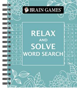 brain games - relax and solve: word search (teal)