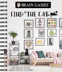 brain games - find the cat: track down cute cats and adorable kittens in 129 pictures (volume 1) (brain games - picture puzzles)