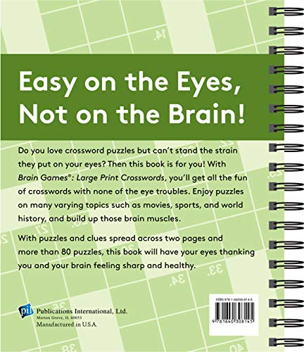 Brain Games - Crosswords Large Print (Green)