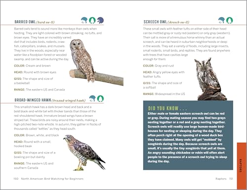 North American Bird Watching for Beginners: Field Notes on 150 Species to Start Your Birding Adventures