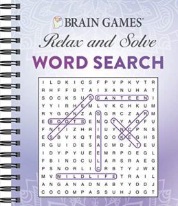 brain games - relax and solve: word search (purple)