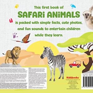 First Animal Facts: Safari-5 Button Animal Sounds Book