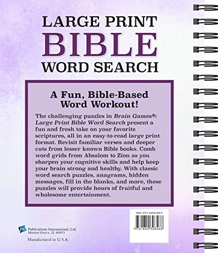 Brain Games - Large Print Bible Word Search (Brain Games - Bible)