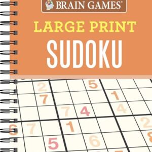 Brain Games - Large Print Sudoku (Orange)