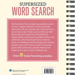 Brain Games - Large Print Word Search